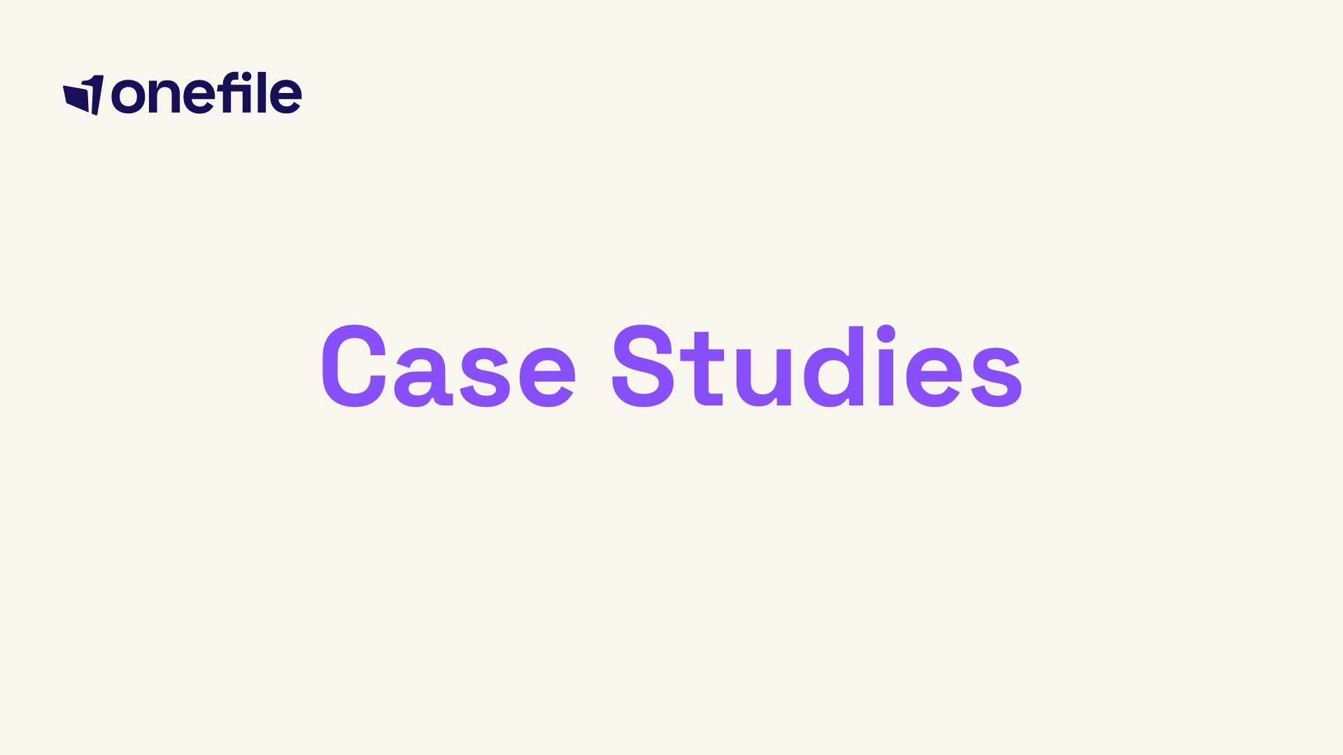 Case Studies